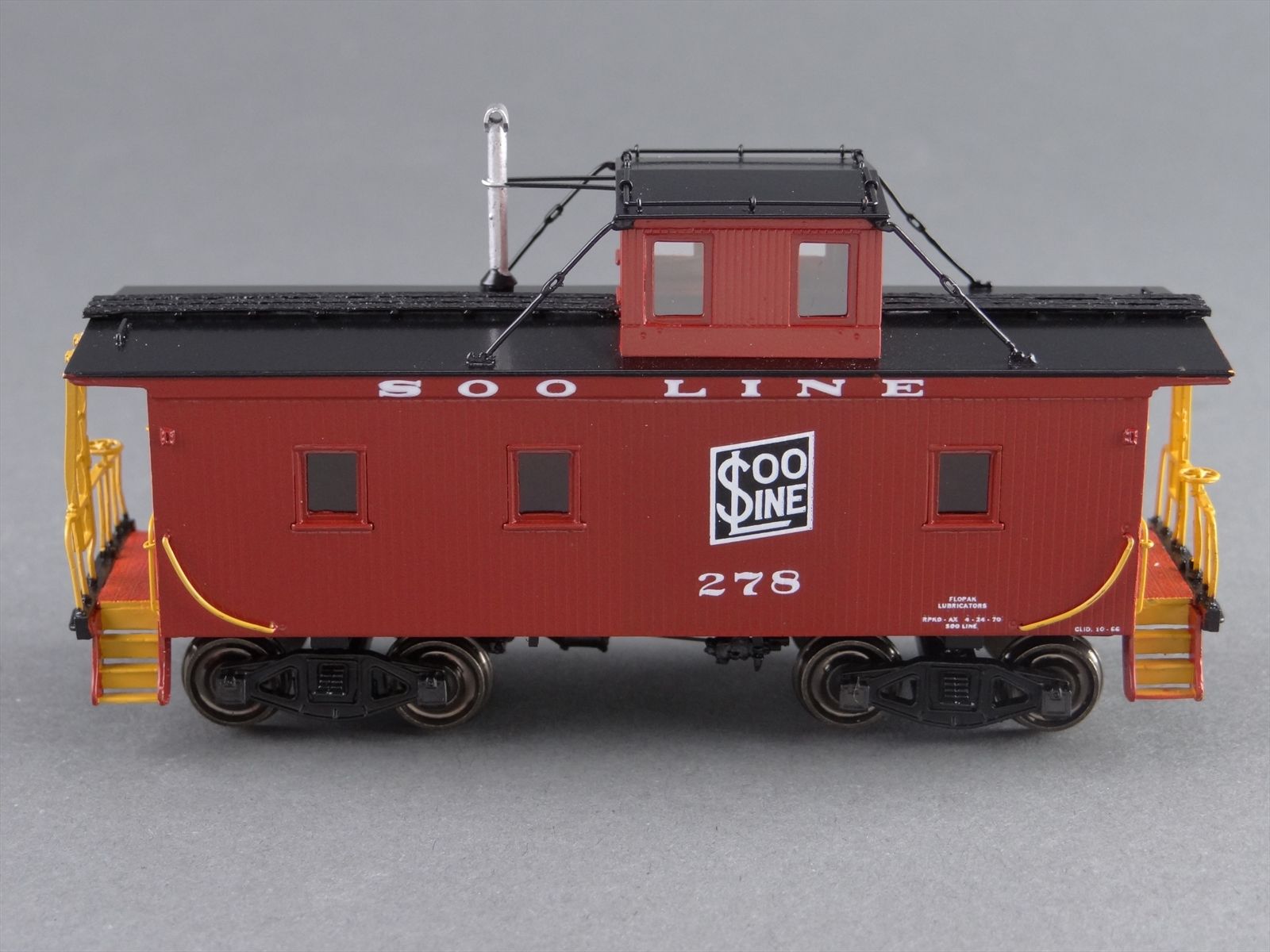 HO Brass Model Train - OMI 3946.1 SOO Line Shorty Wood Sheath Caboose #278
