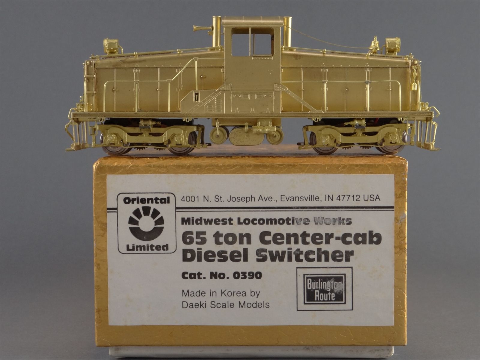 HO Brass Model Train - Oriental 0390 CB&Q Burlington MLW 65-Ton Center ...