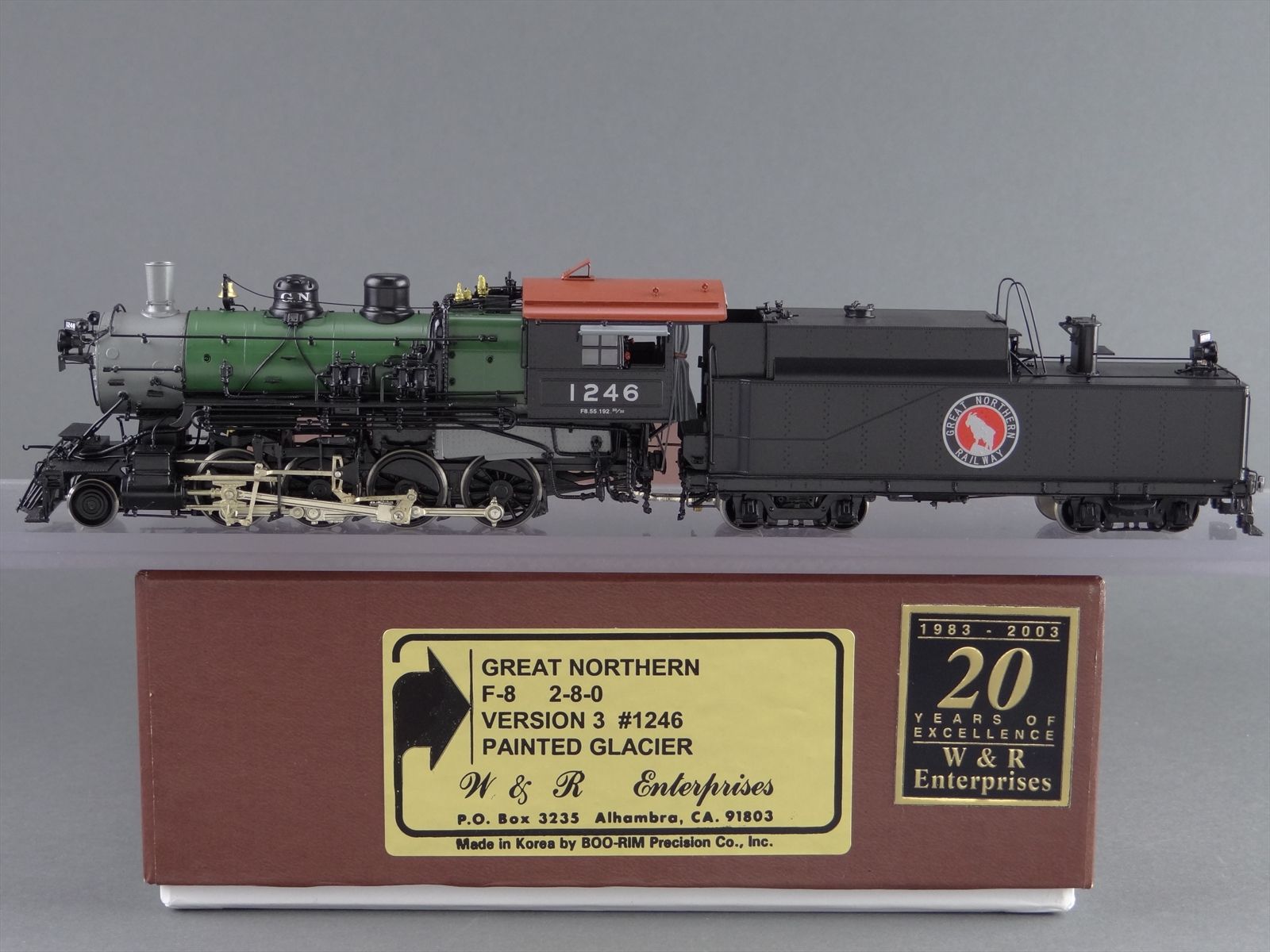 HO Brass Model Train - W&R Enterprises GN Great Northern 2-8-0 F-8 ...
