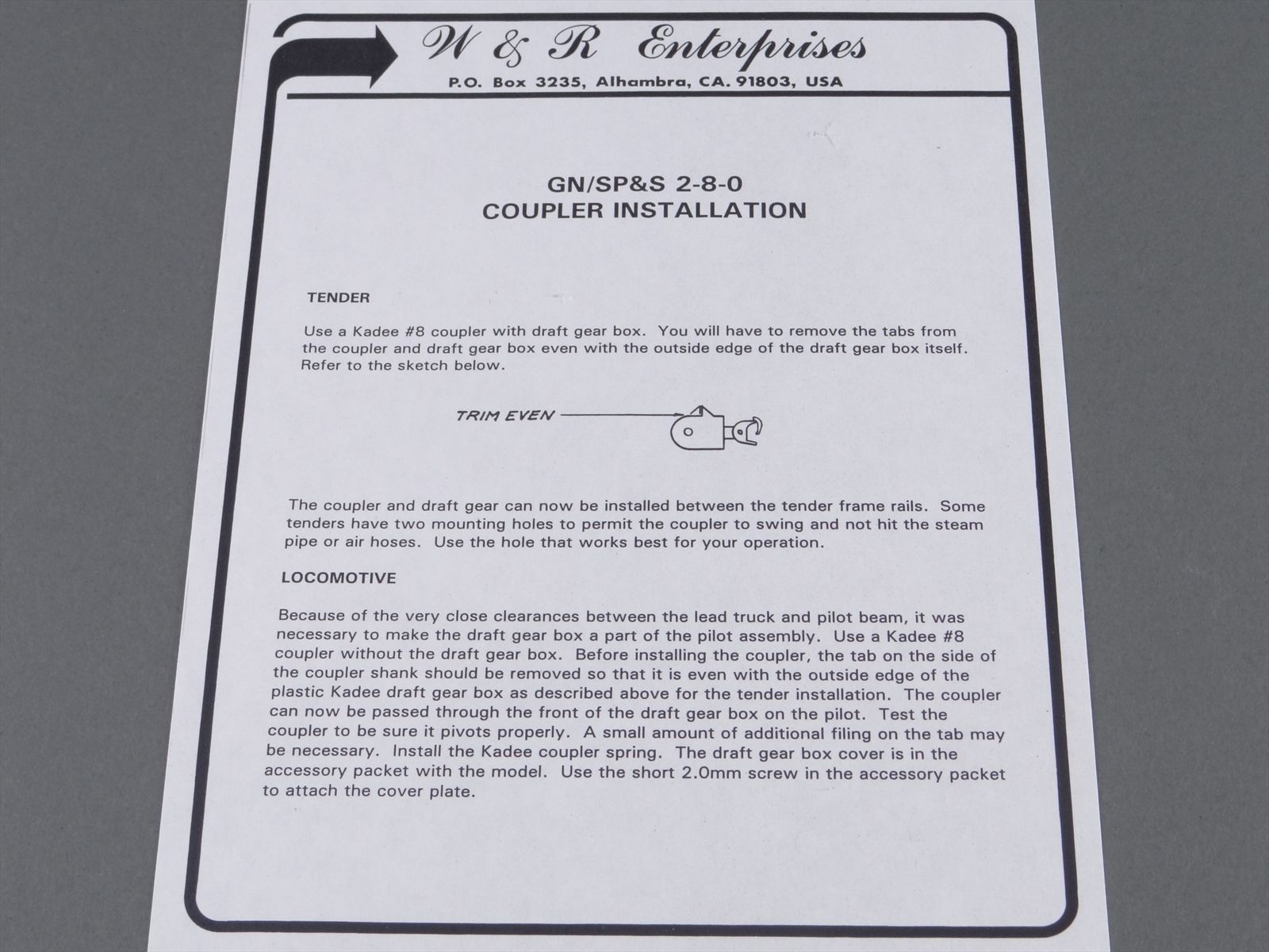 HO Brass Model Train - W&R Enterprises GN Great Northern 2-8-0 F-8 ...