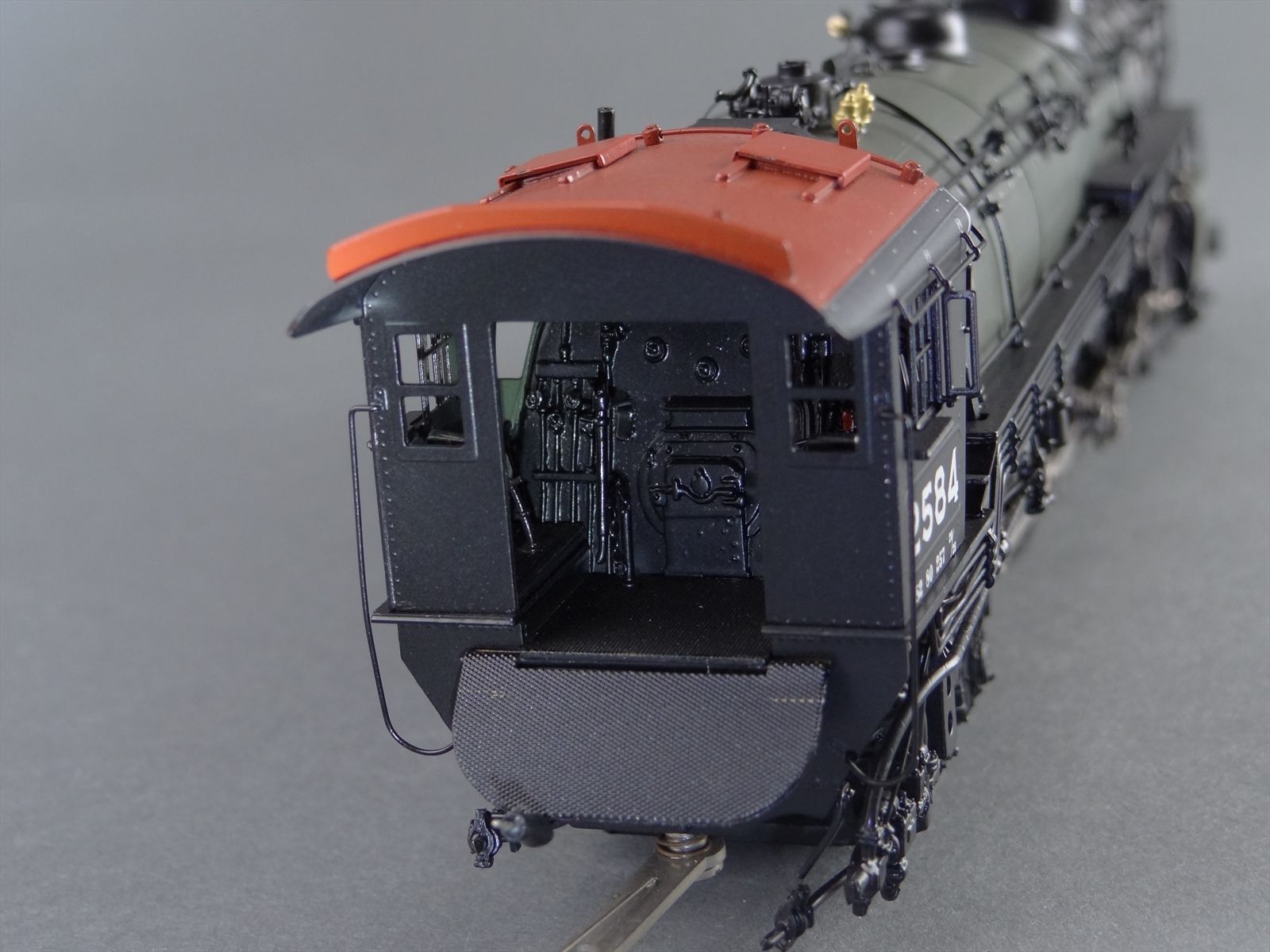 HO Brass Model Train - CIL 2203.1 GN 4-8-4 S-2 #2584 Open Cab - Glacier ...