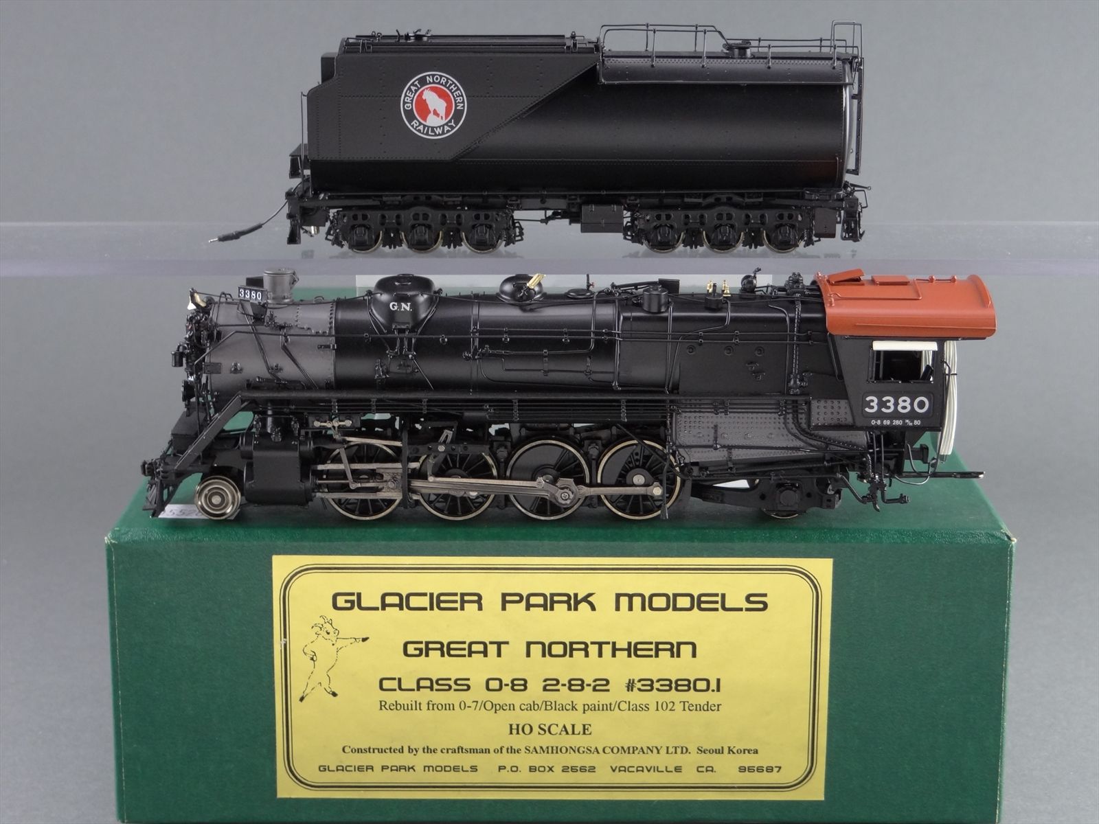 HO Brass Model Train - GPM Glacier Park GN Great Northern O-8 2-8-2 ...