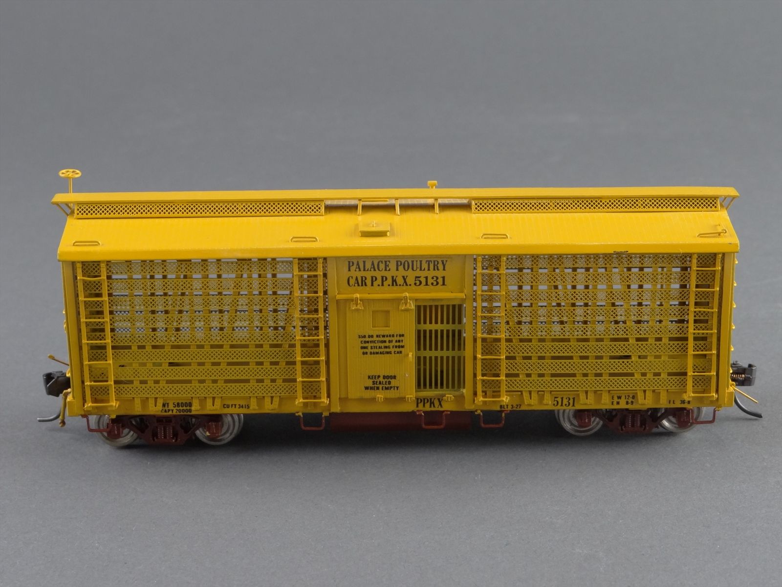 HO Brass Model Train - OMI 1388 Overland Palace Poultry Car 1920-1950 ...