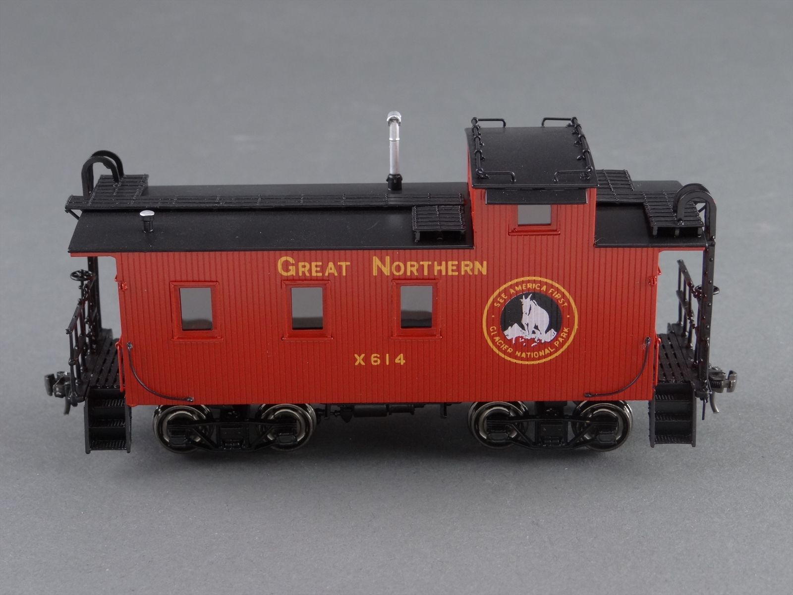 HO Brass Model Train - CIL 2232.1 GN Great Northern 25' Wood Caboose # ...
