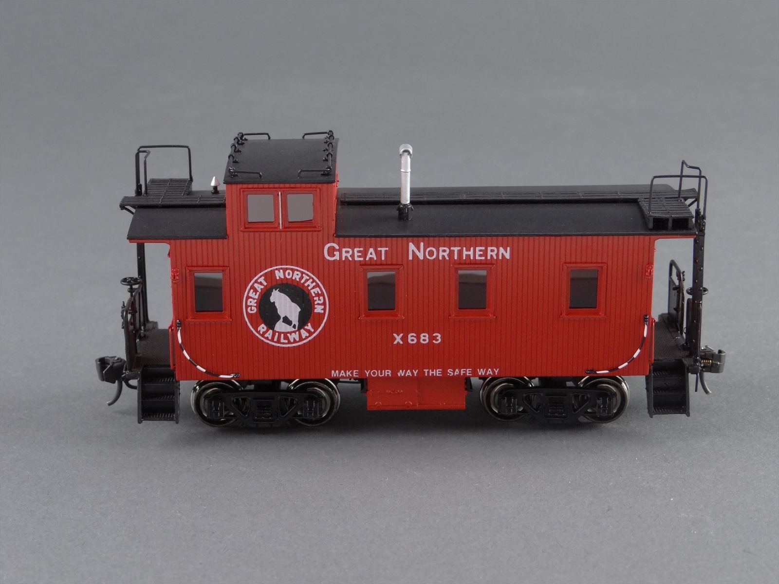 HO Brass Model Train - CIL 2236.1 GN Great Northern 25' Wood Caboose # ...