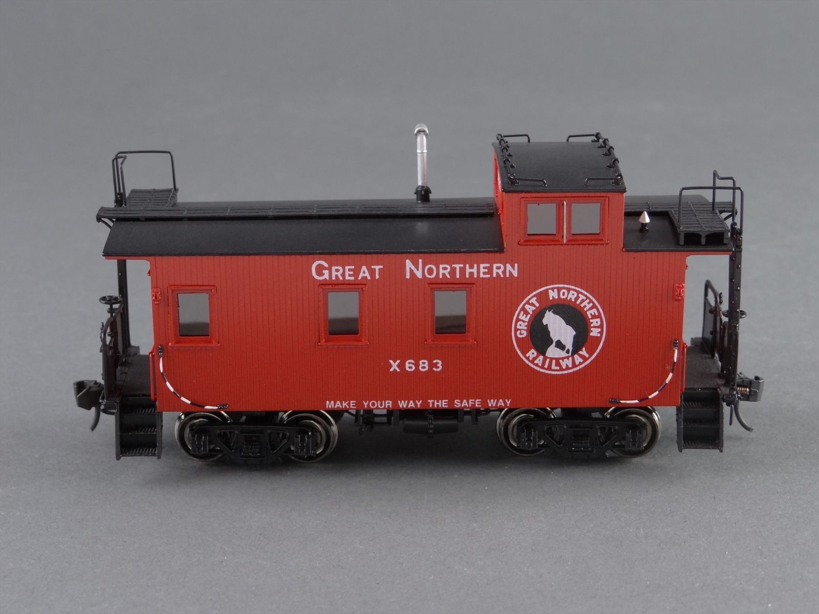 HO Brass Model Train - CIL 2236.1 GN Great Northern 25' Wood Caboose # ...