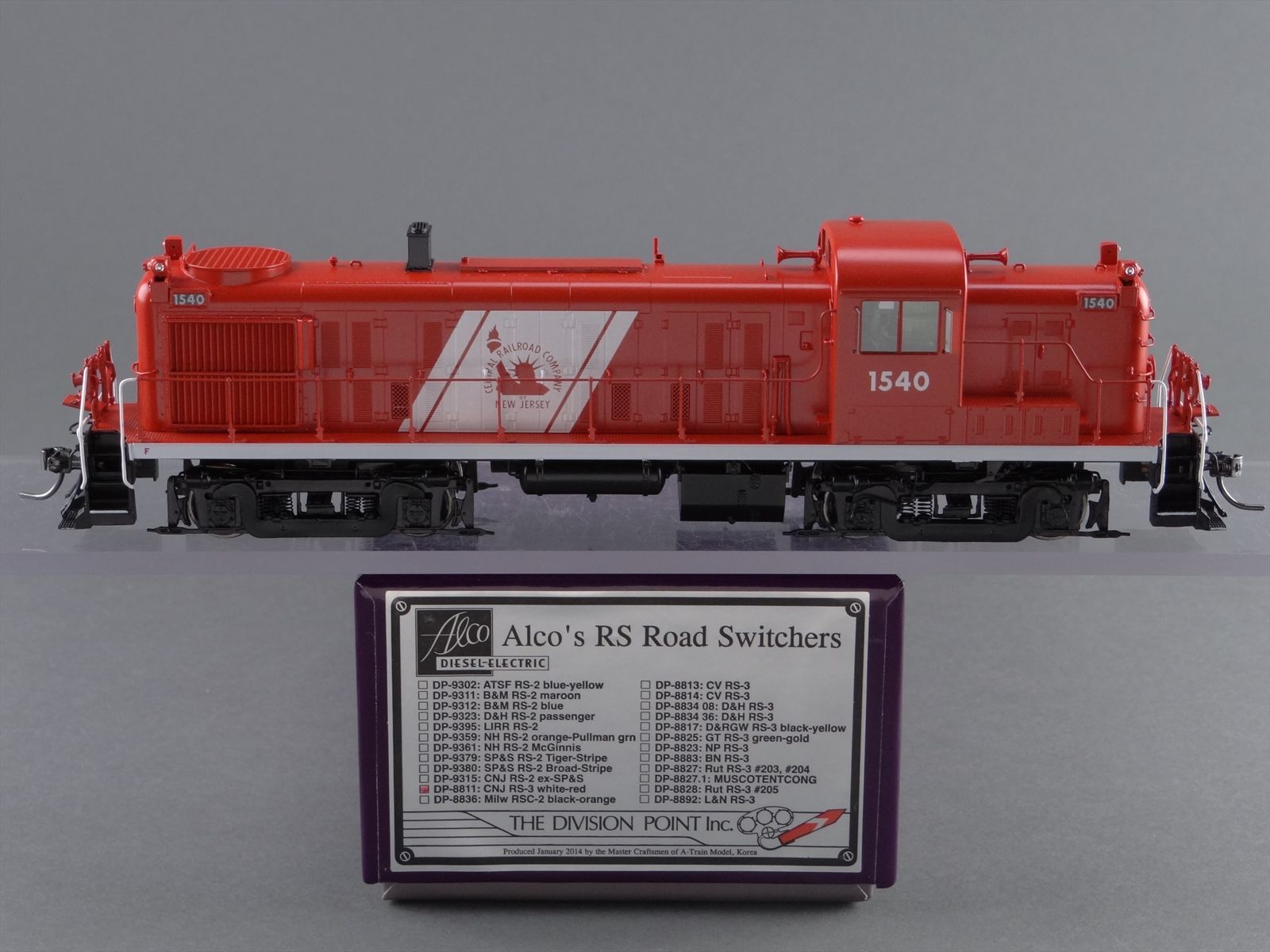 HO Brass Model Train - DP Alco RS Road Switcher CNJ RS-3 Road #1540 ...