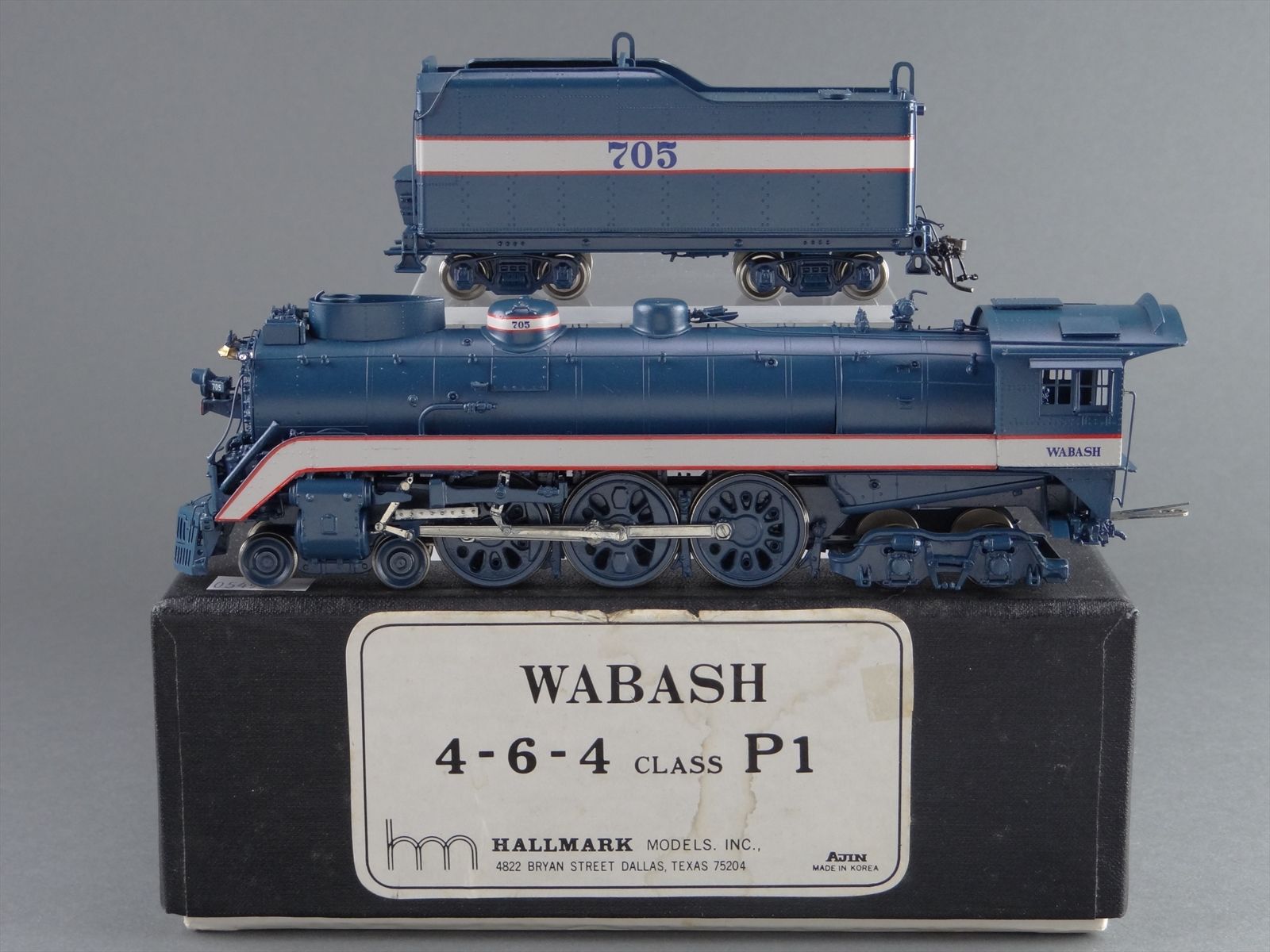 HO Brass Model Train - Hallmark AJIN Wabash 4-6-4 Class P-1 Hudson ...