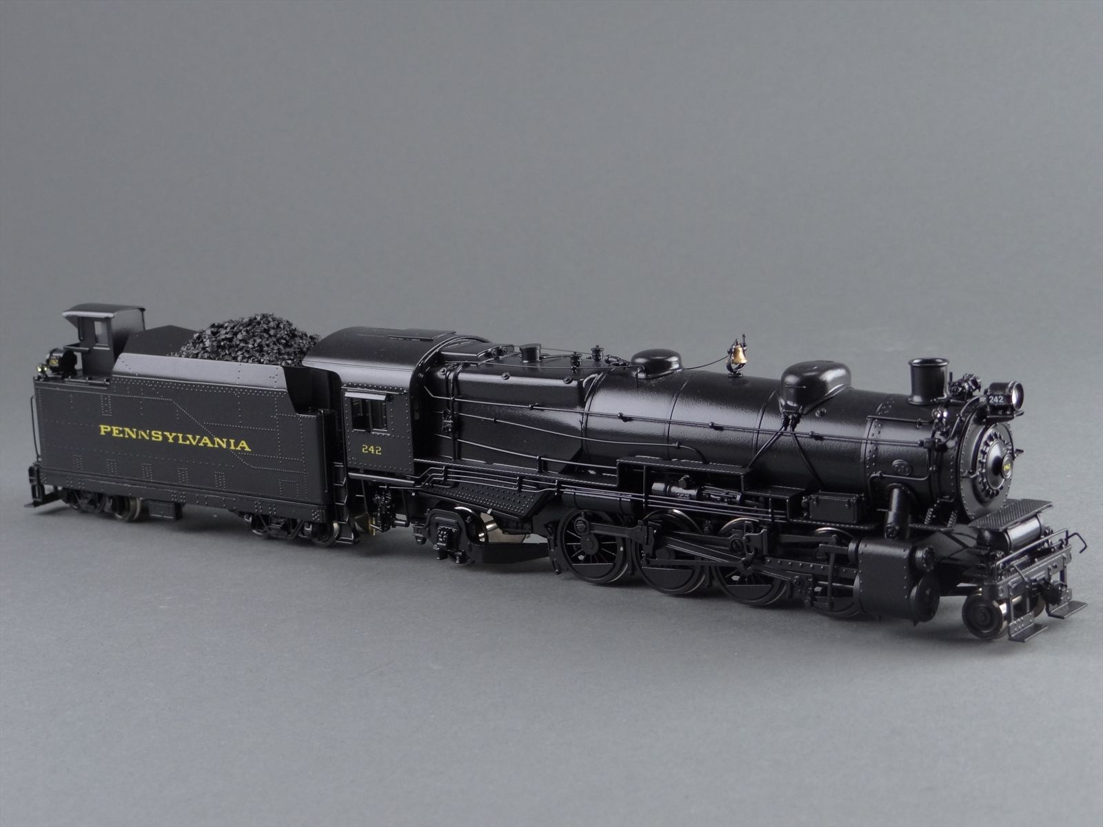 HO Brass Model Train - PFM United PRR Pennsylvania 2-8-2 L-1 #242 - Custom