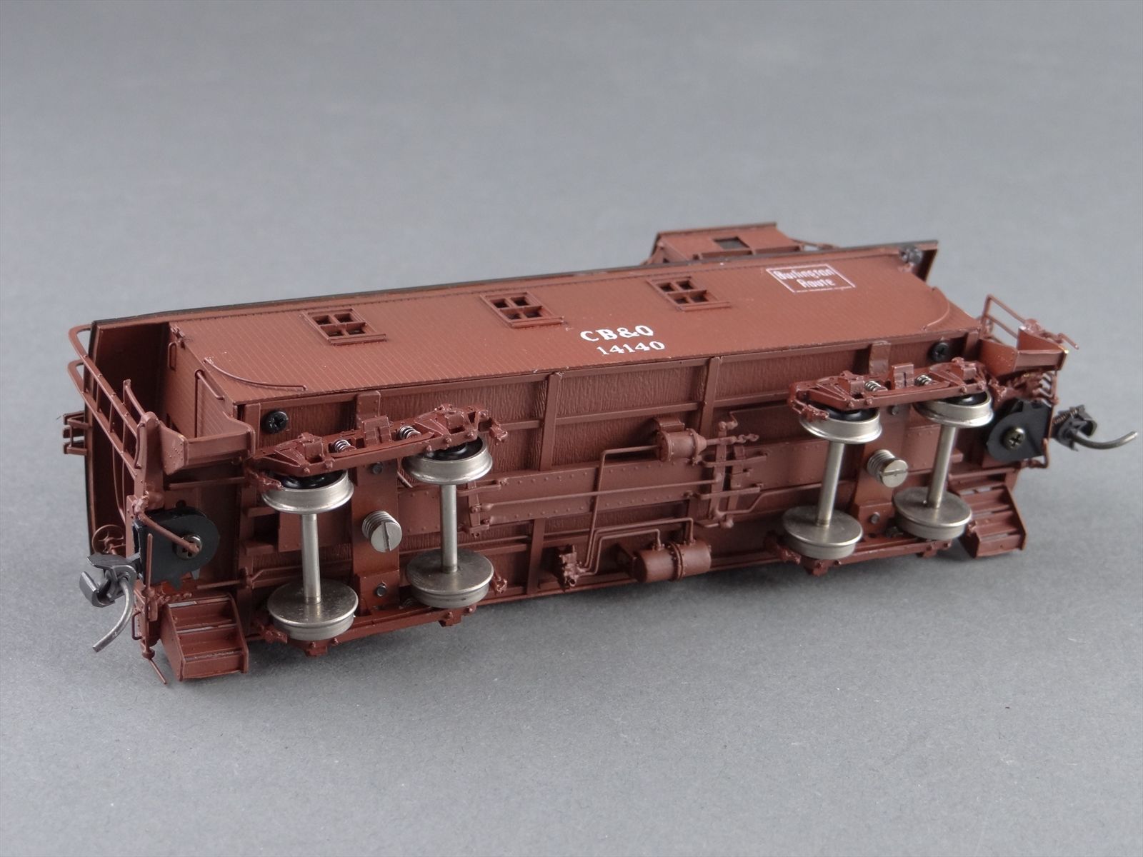 HO Brass Model Train - CIL 2212.1 CB&Q Burlington NE-1 30' Wood Waycar ...