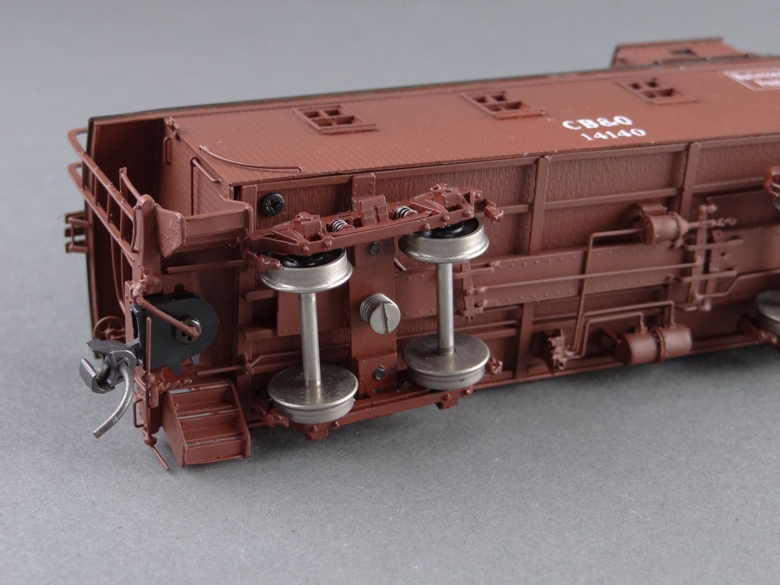 HO Brass Model Train - CIL 2212.1 CB&Q Burlington NE-1 30' Wood Waycar Caboose #14140