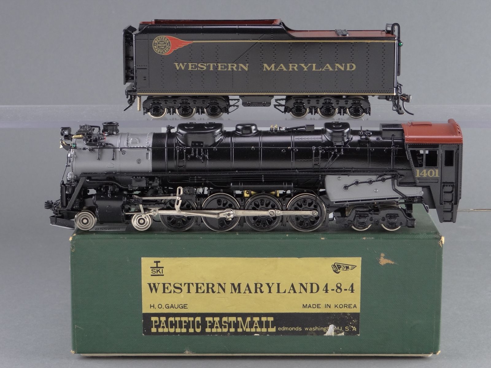 HO Brass Model Train - PFM SKI WM Western Maryland 4-8-4 Potomac #1401 ...