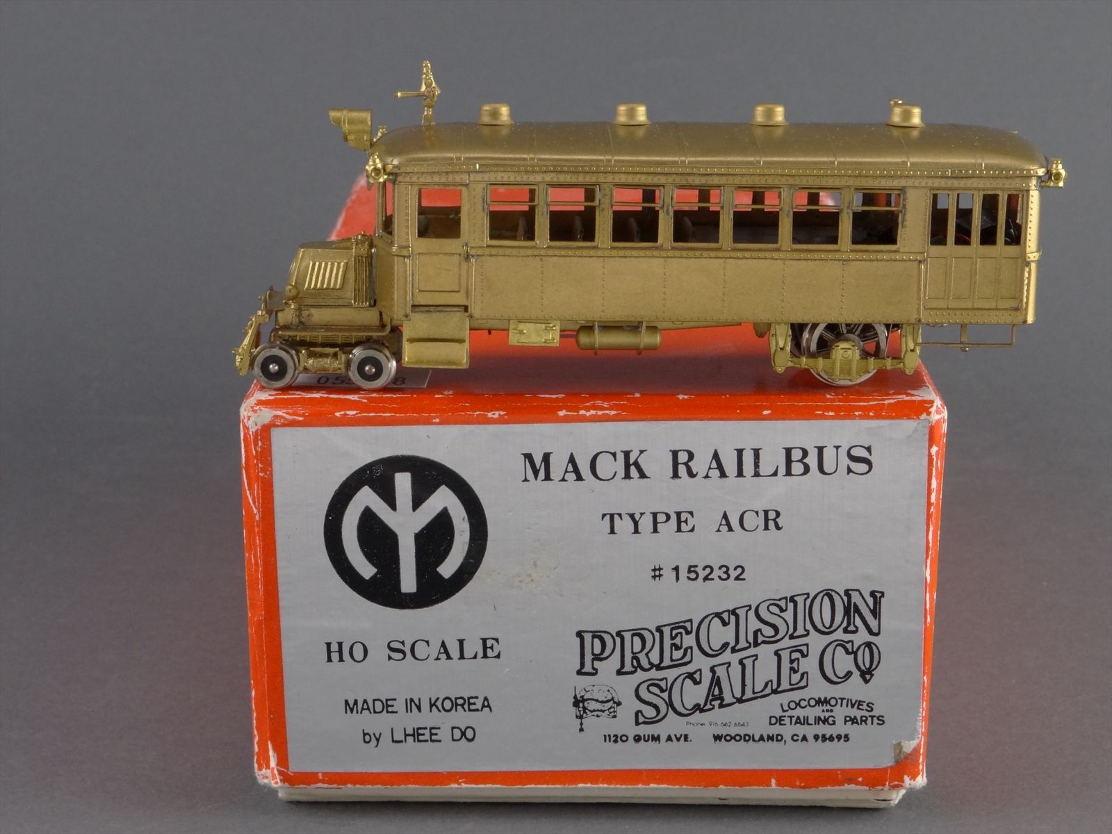 HO Brass Model Train - PSC 15232 Mack Railbus Type ACR - Self Propelled