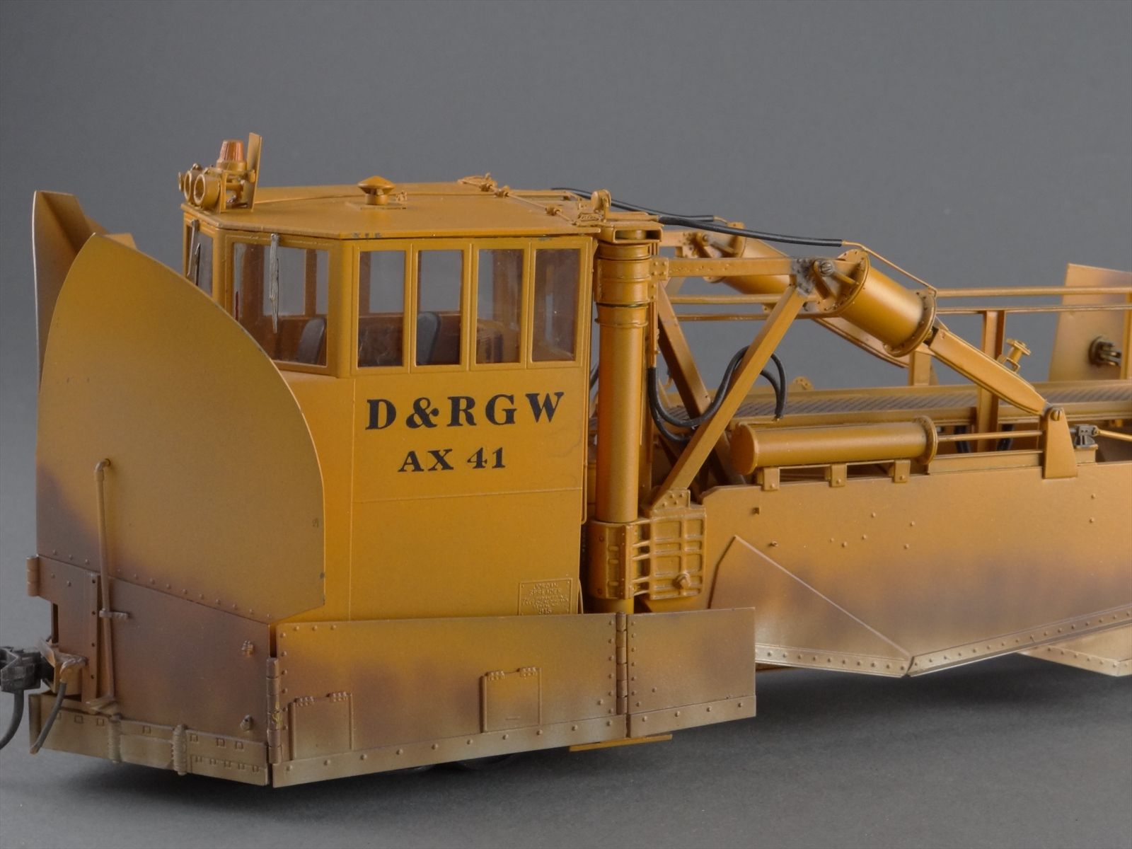 O Scale 2-Rail Brass Model Train - OMI D&RGW Jordan Spreader Weathered ...