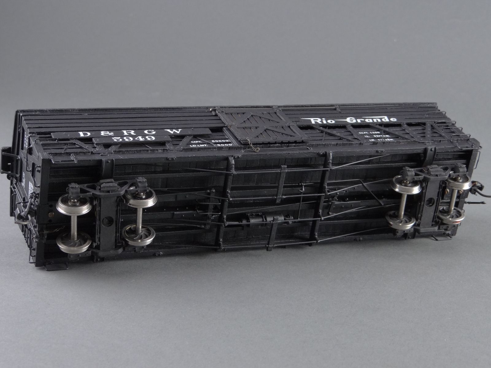 On3 PSC Real Wood Series - RWS-001 D&RGW Rio Grande 34' Stock Car #5949