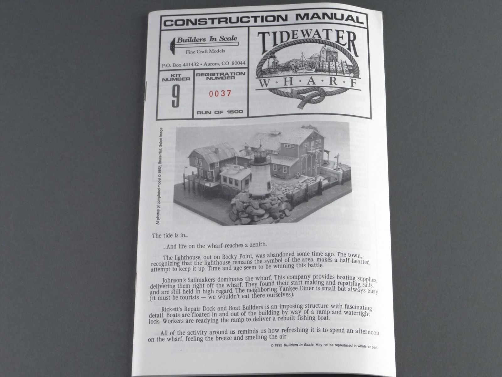 HO / HOn3 BIS - Builders in Scale Kit #9 - TideWater Wharf