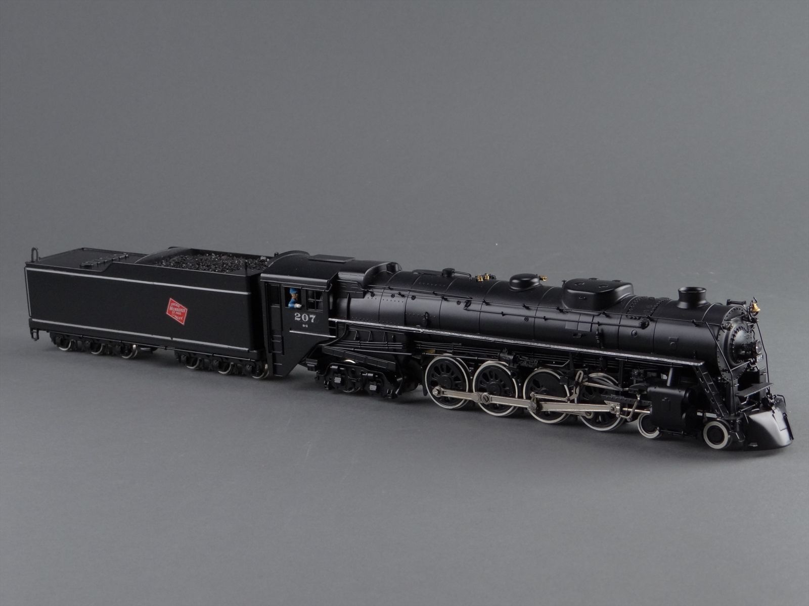 HO Brass Model Train NWSL Northwest Short Line Milwaukee Road 4-8-4 S-2 #207 - Custom