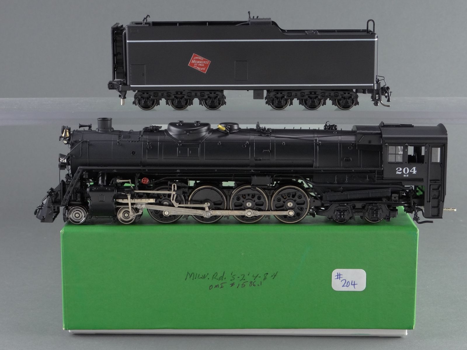 HO Brass Model Train - OMI 1586.1 Overland Models Milwaukee Road 4-8-4 S2a #204