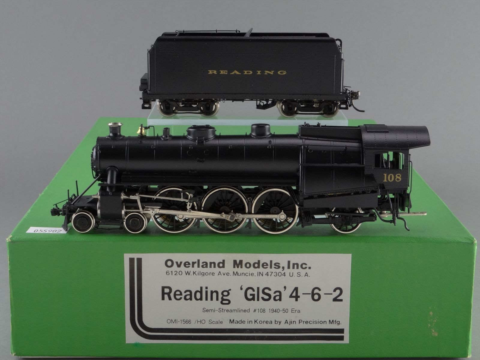 HO Brass Model Train - OMI 1566 Reading 4-6-2 G1Sa Semi Streamlined ...