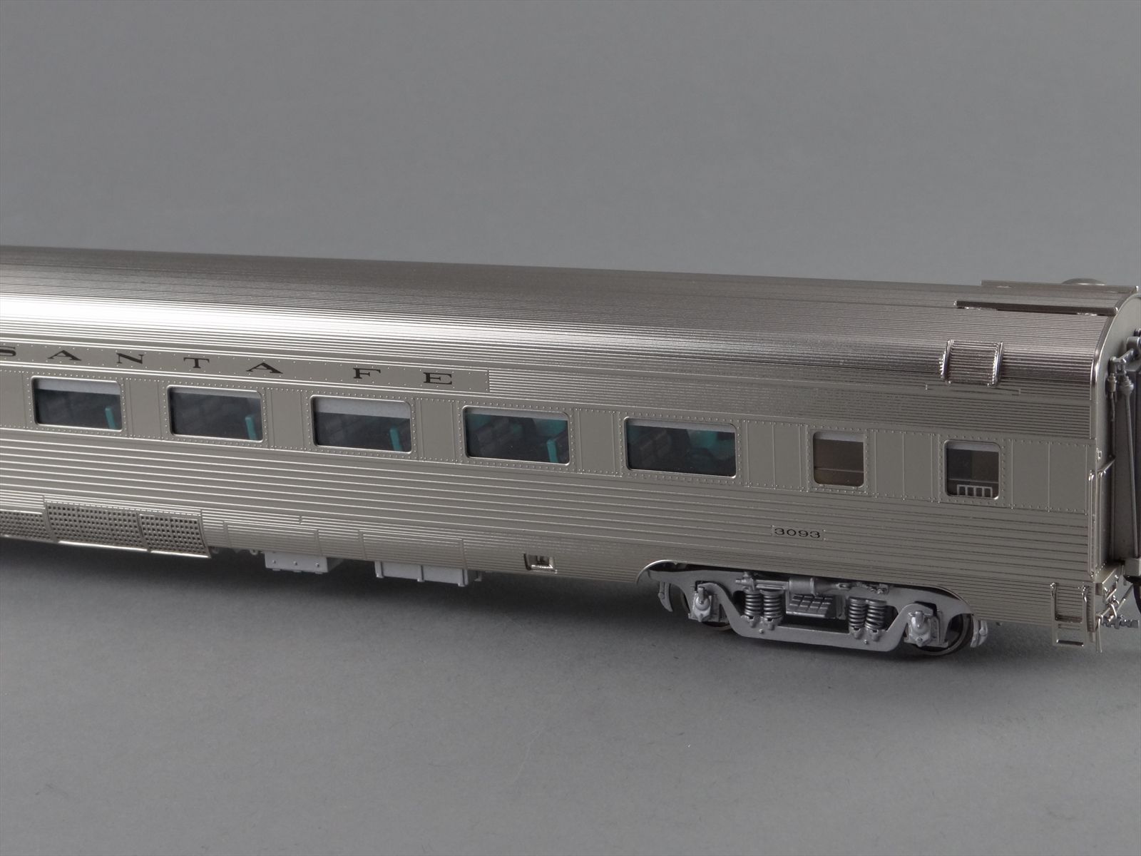 HO Brass Model Train - TCY Coach Yard ATSF Chair Car #3093 w/ Full Interior