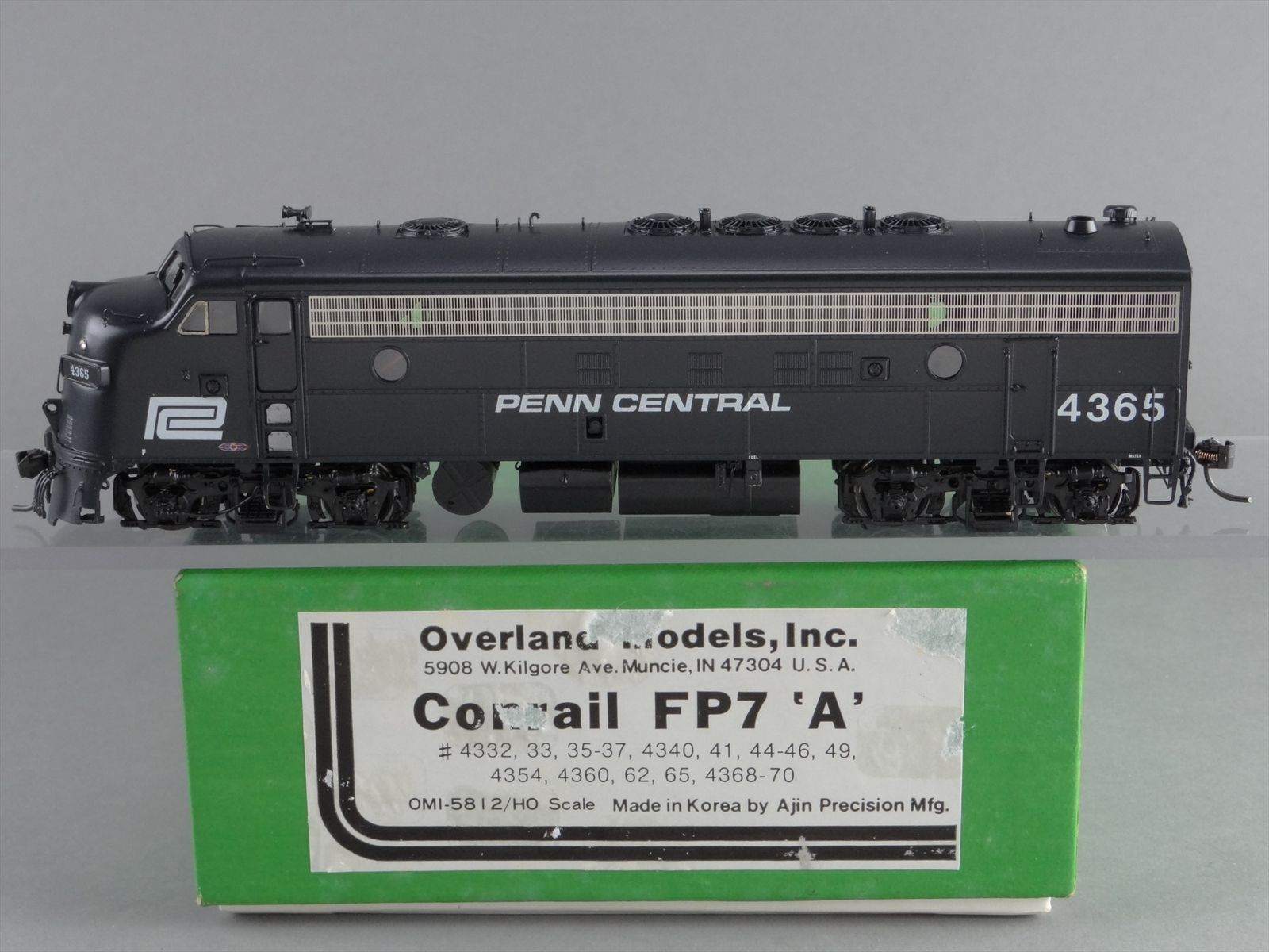 HO Brass Model Train - OMI 5812 PC Penn Central FP7 A-Unit Diesel #4365 ...
