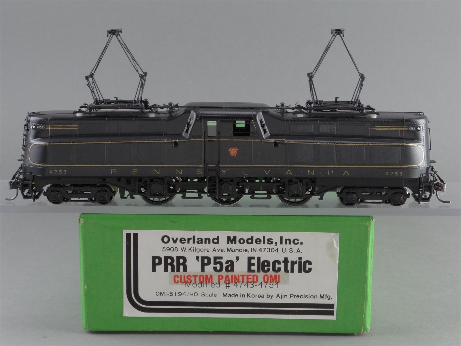 HO Brass Model Train - OMI 5194.1 PRR Pennsylvania P5a Modified ...