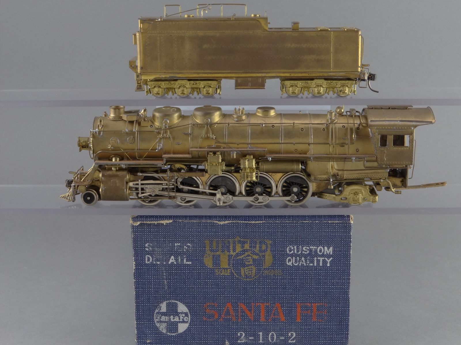 HO Brass Model Train - PFM Pacific Fast Mail United ATSF Santa Fe 2-10-2