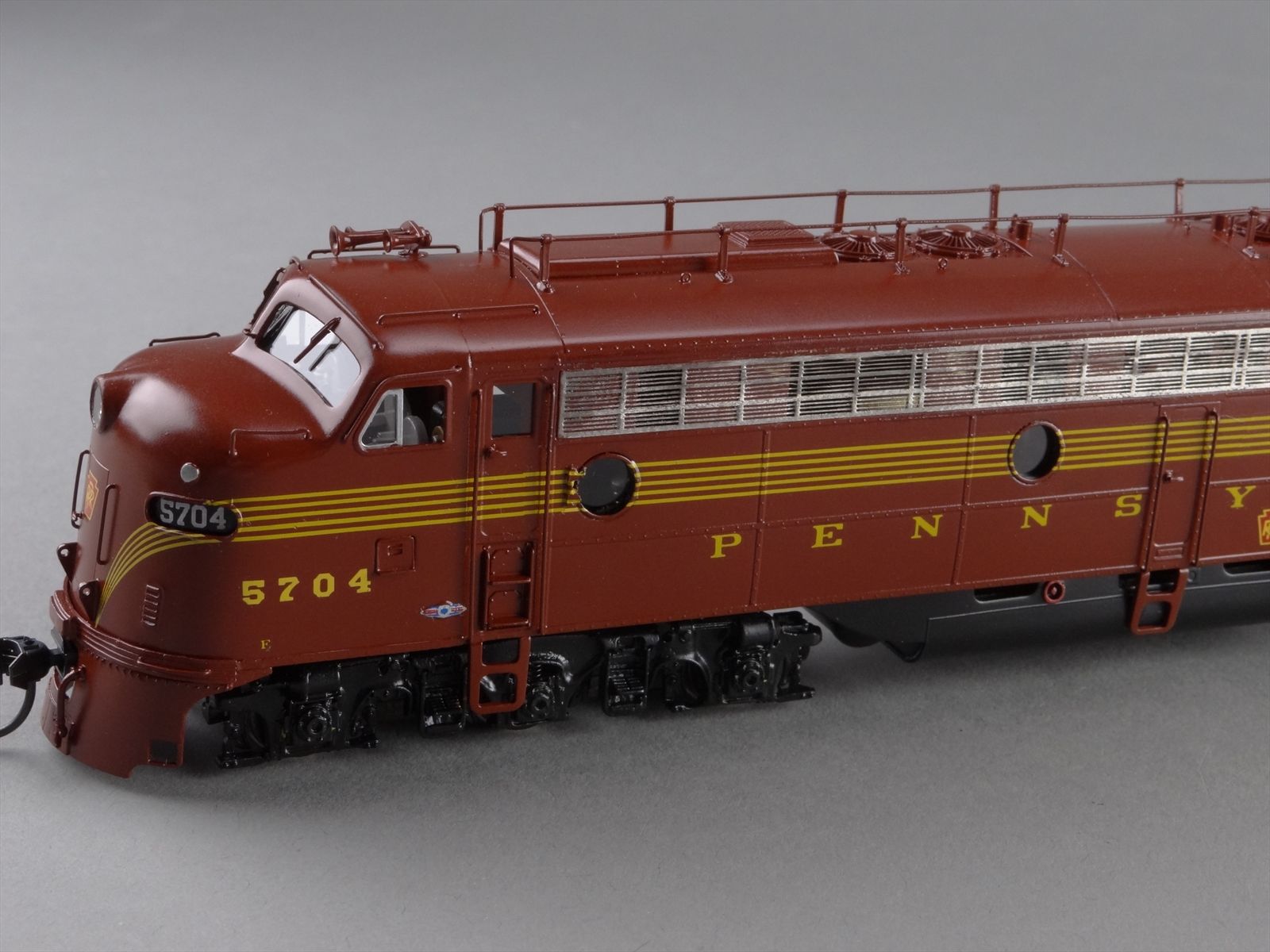 HO Brass - Oriental PRR Pennsylvania Tuscan Red E8 E8A Diesel #5704 w ...