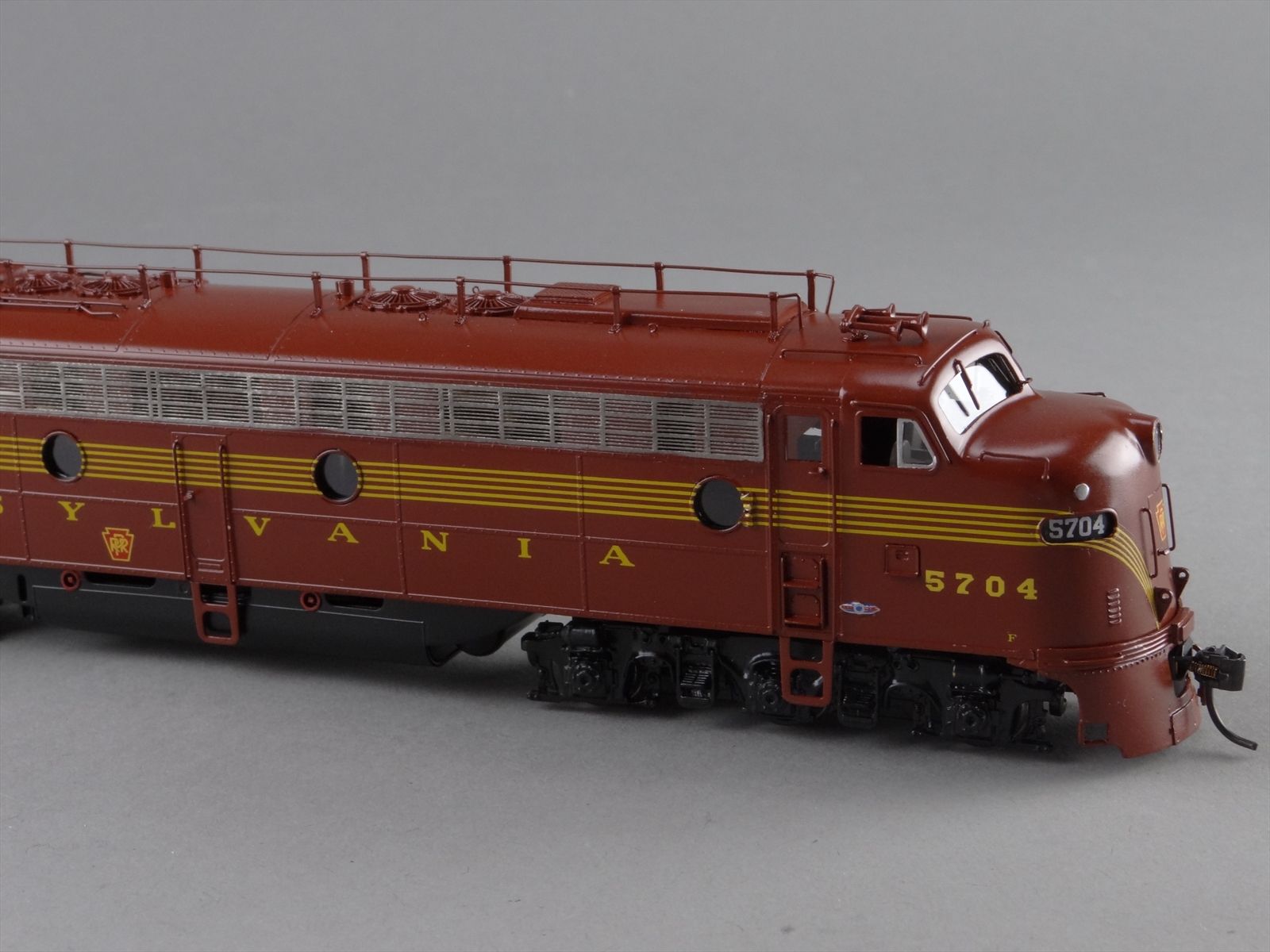 HO Brass - Oriental PRR Pennsylvania Tuscan Red E8 E8A Diesel #5704 w ...