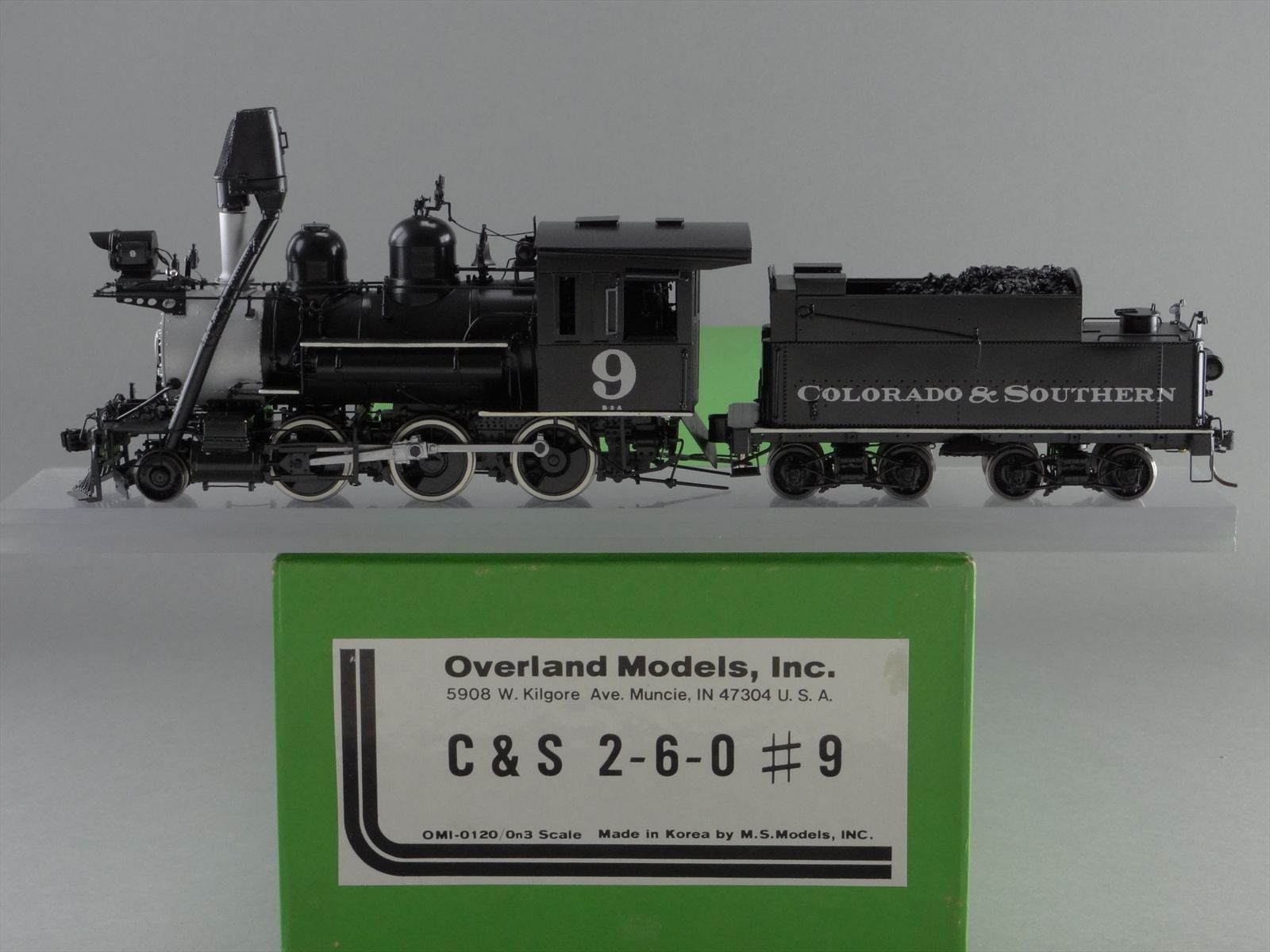 On3 Scale Brass Model Train - OMI 0120 C&S Colorado & Southen 2-6-0 B ...