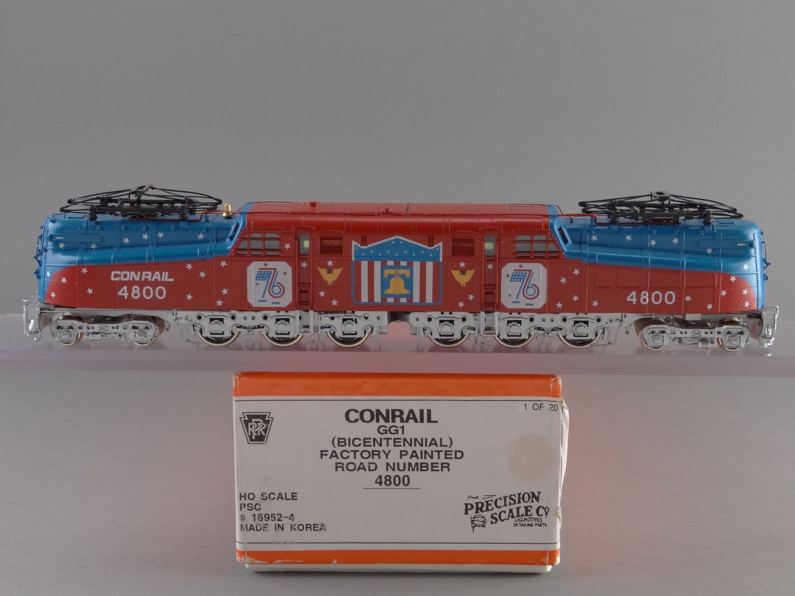 HO Brass Model Train - PSC 16952-4 Conrail Bicentennial GG-1 Electric ...