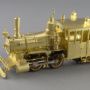 HOn3 Scale Brass Model Train - MTS Imports 0-4-4T Forney Steam Locomotive