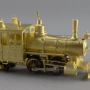 HOn3 Scale Brass Model Train - MTS Imports 0-4-4T Forney Steam Locomotive