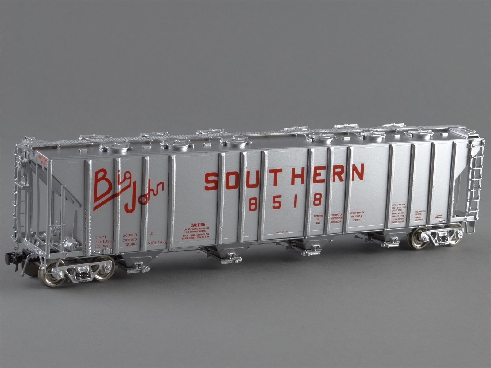 HO Brass Model Train - OMI 3319.2 Southern Big John Covered Hopper ...