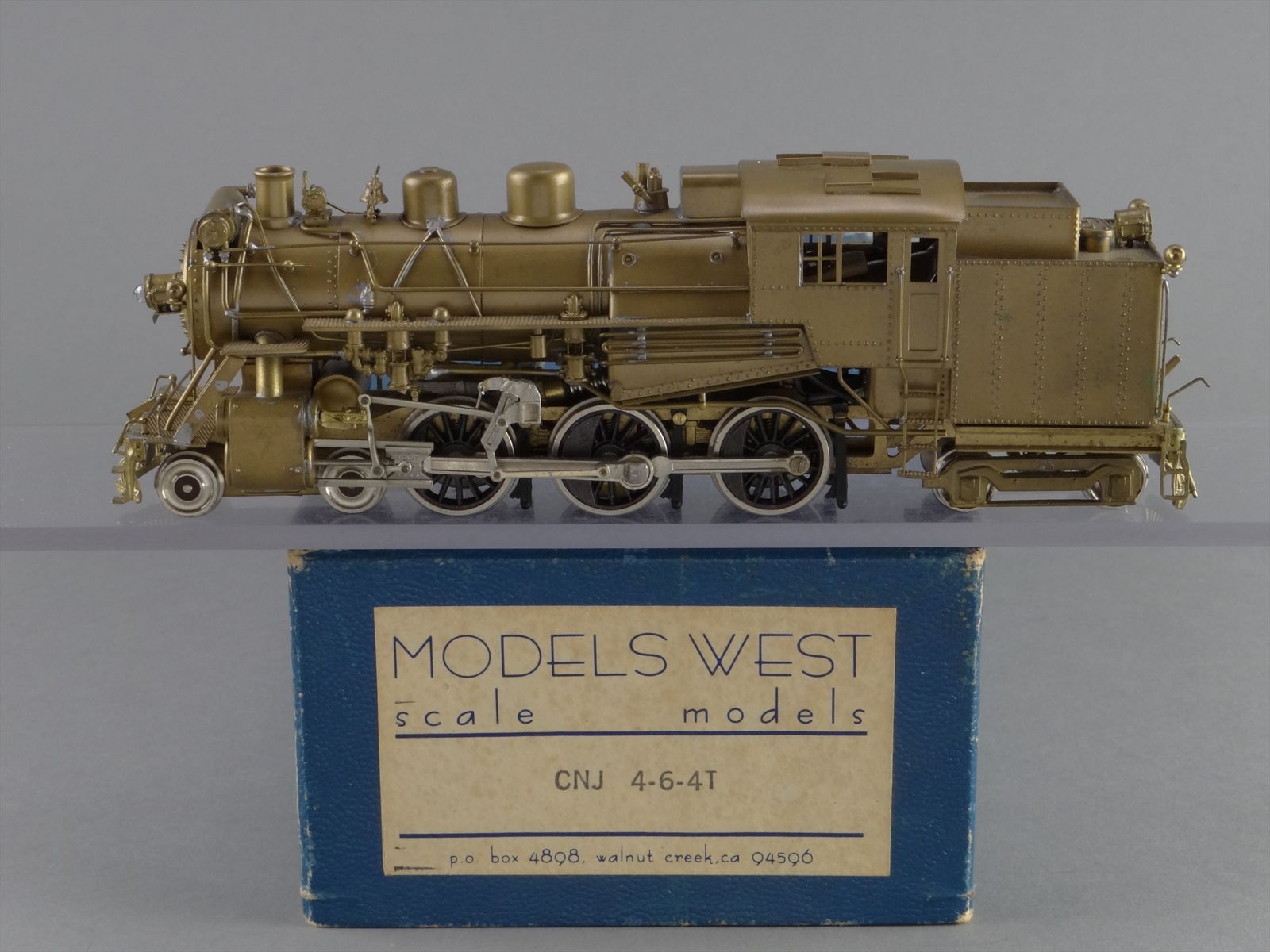 HO Scale Brass - Models West CNJ Jersey Central 4-6-4T