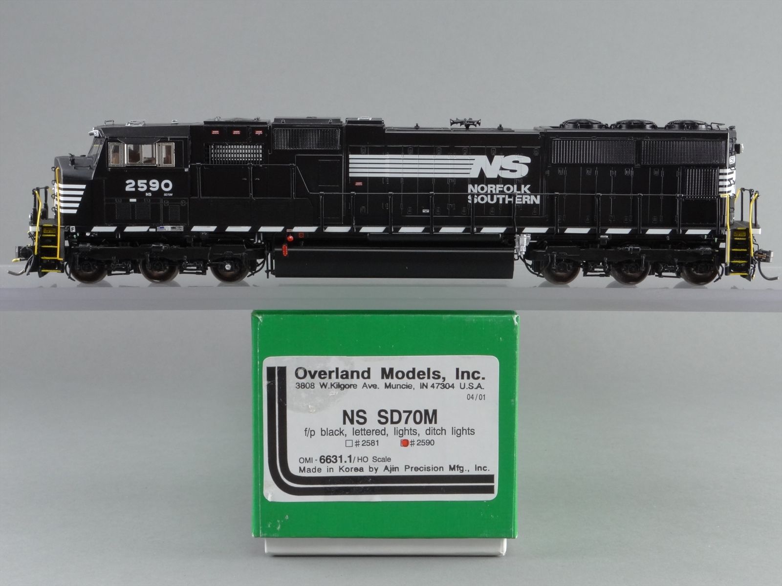 HO Brass Model Train - OMI 6631.1 NS Norfolk Southern SD70M Diesel #2590