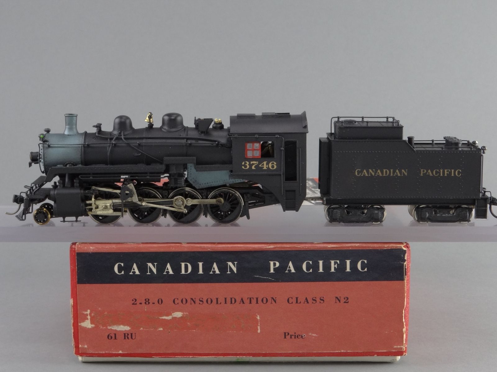 HO Brass Model Train - Pacific Pike CPR CP Canadian Pacific 2-8-0 N-2-b ...