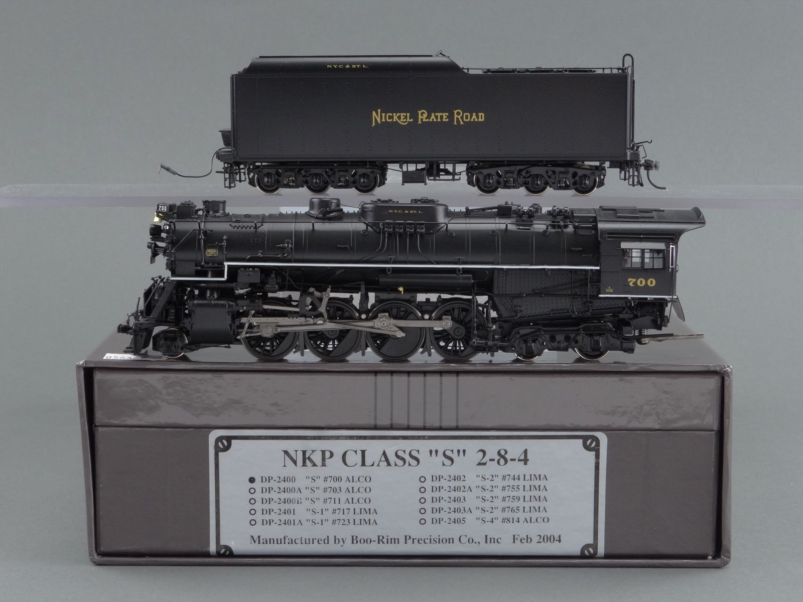 HO Brass Model Train - DP Division Point NKP Nickel Plate 2-8-4 S #700 ALCO