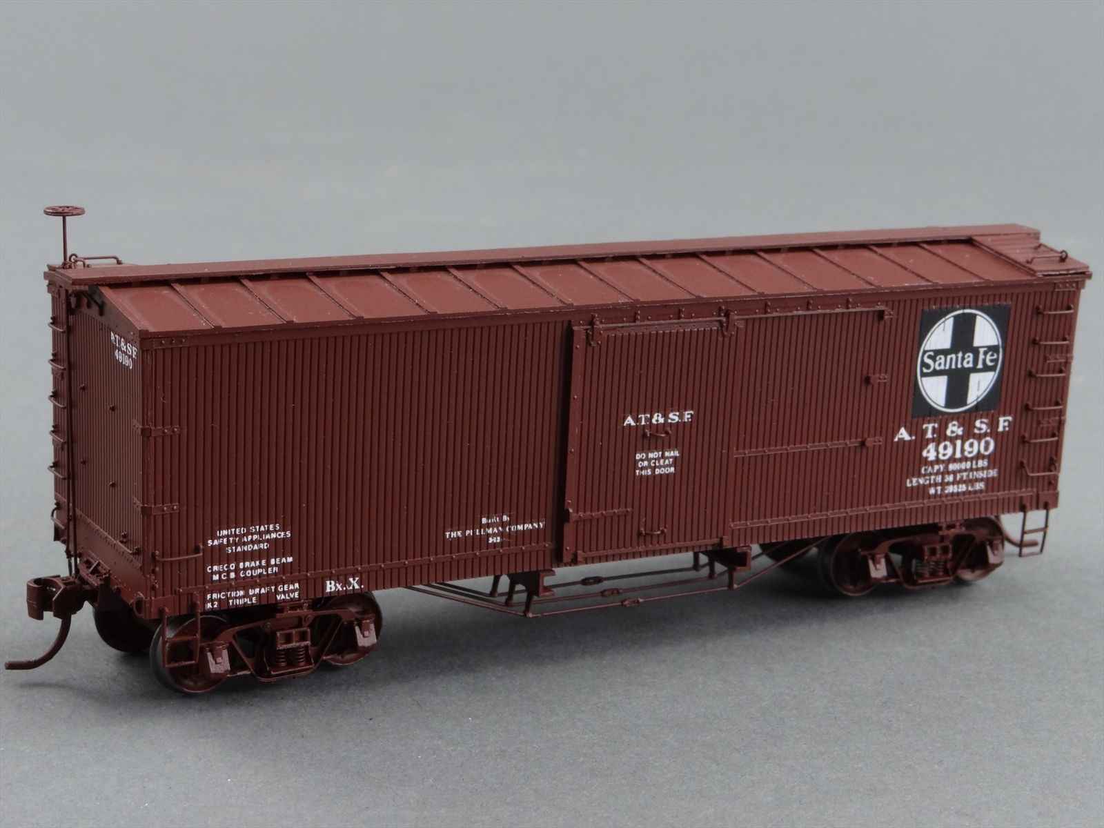 HO Westerfield Pro Built Kit - AT&SF Santa Fe 37' Truss Rod Box Car ...