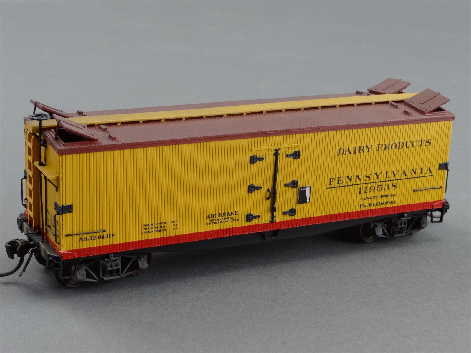 HO Westerfield 2701 Pro Built Kit - PRR 38' Wood Reefer #119538 - CUSTOM