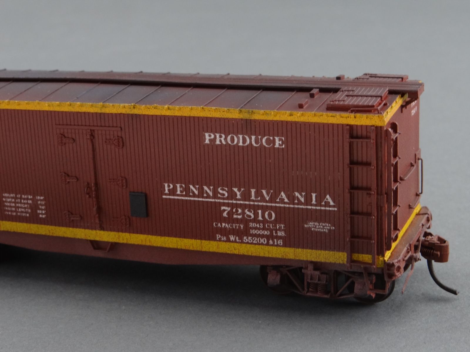 HO Westerfield 2754 Pro Built Kit - PRR 32' Wood Reefer #72810 - CUSTOM