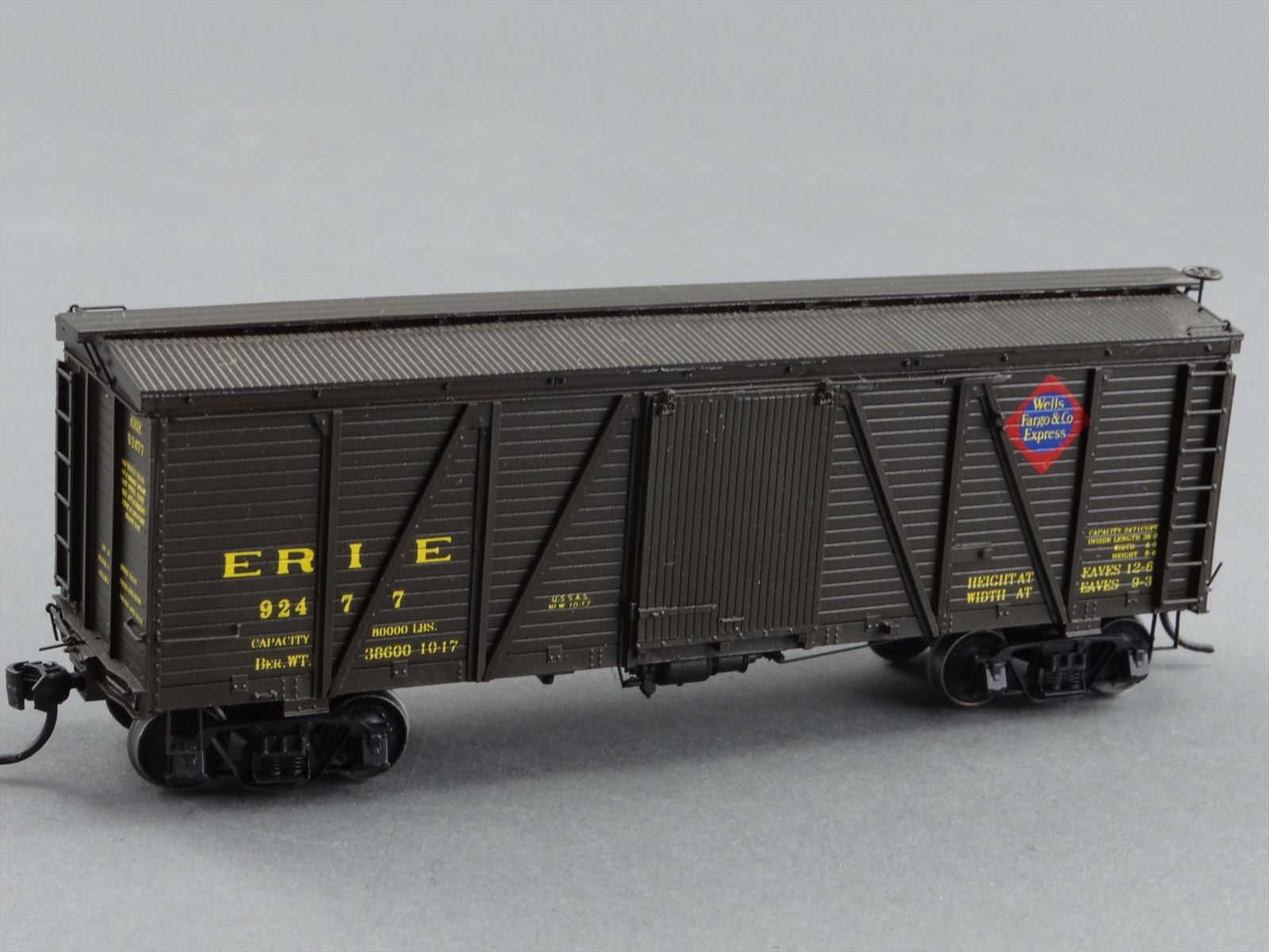 HO Westerfield 4303 Pro Built Kit - Erie Wells Fargo 36' Outside Braced ...