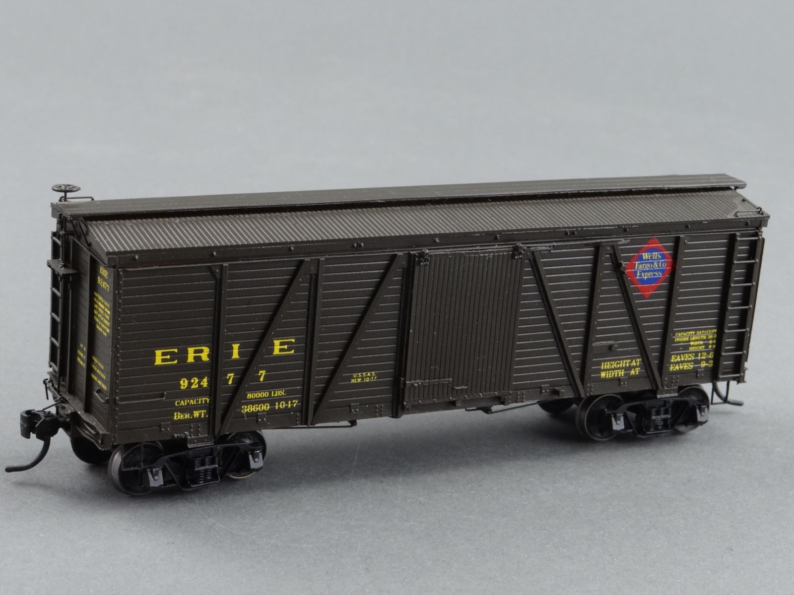 HO Westerfield 4303 Pro Built Kit - Erie Wells Fargo 36' Outside Braced ...