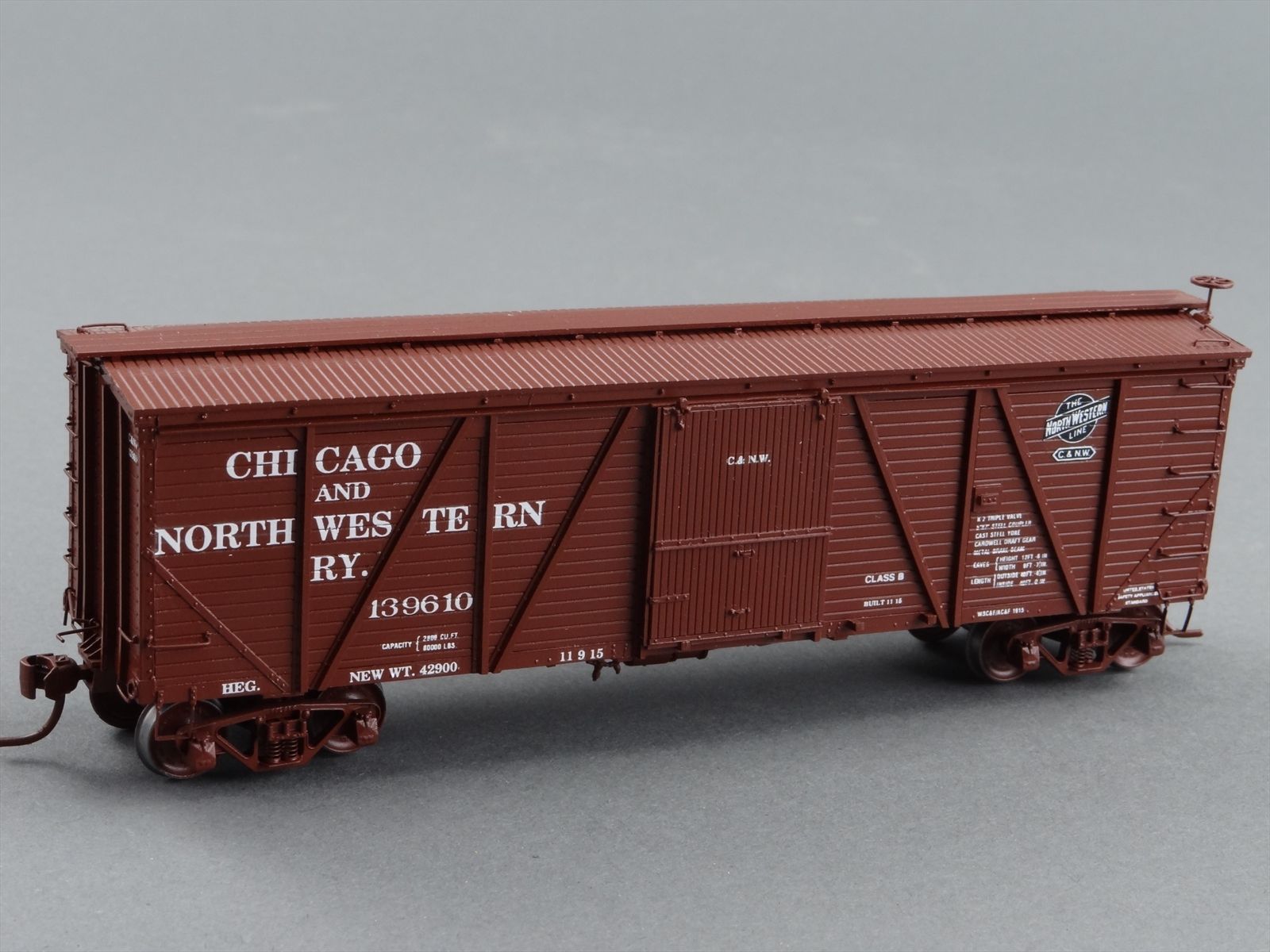 HO Westerfield 4401 Pro Built Kit - C&NW 40' Outside Braced Box Car ...