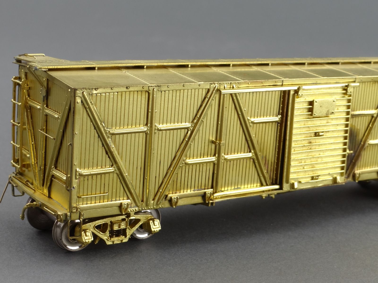 HO Brass Model Train - OMI 3068 Overland PRR Pennsylvania X-23 Boxcar w ...