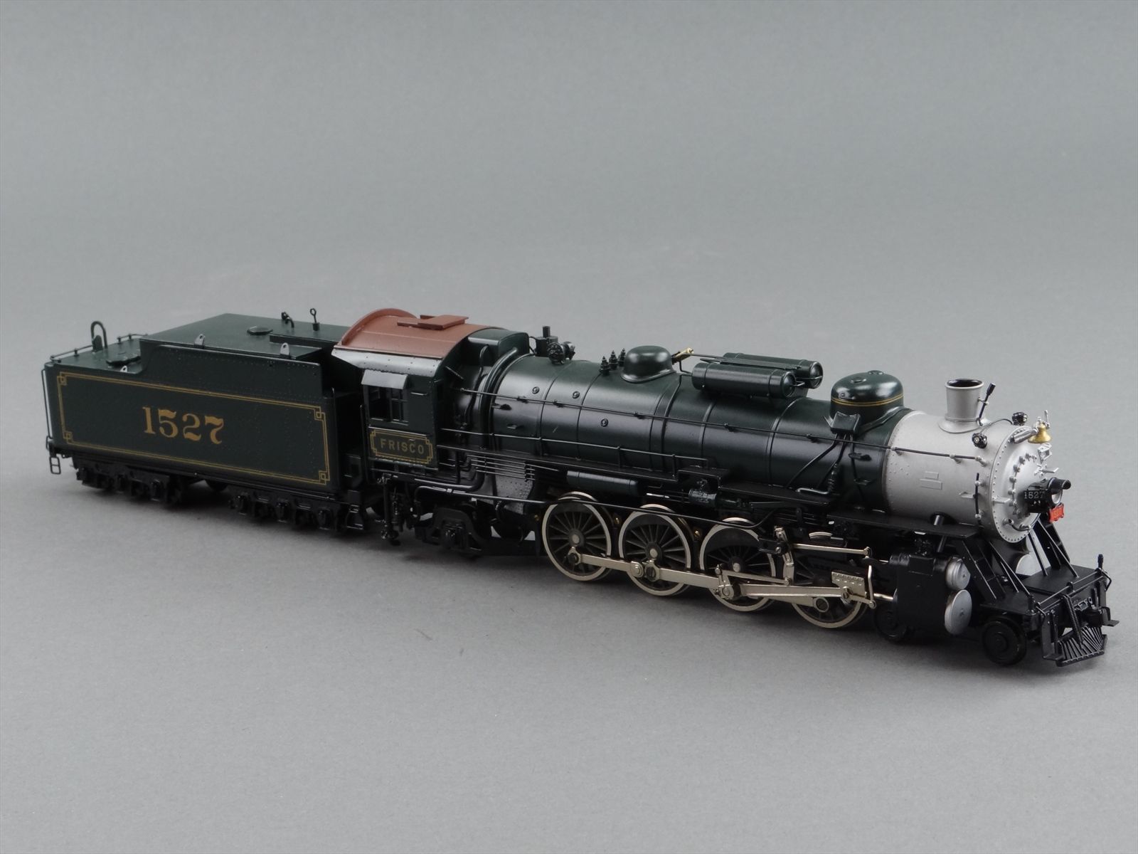 HO Brass Model Train - CROWN - PFM United - Toby - SLSF Frisco 4-8-2 - #1527 Custom - Green