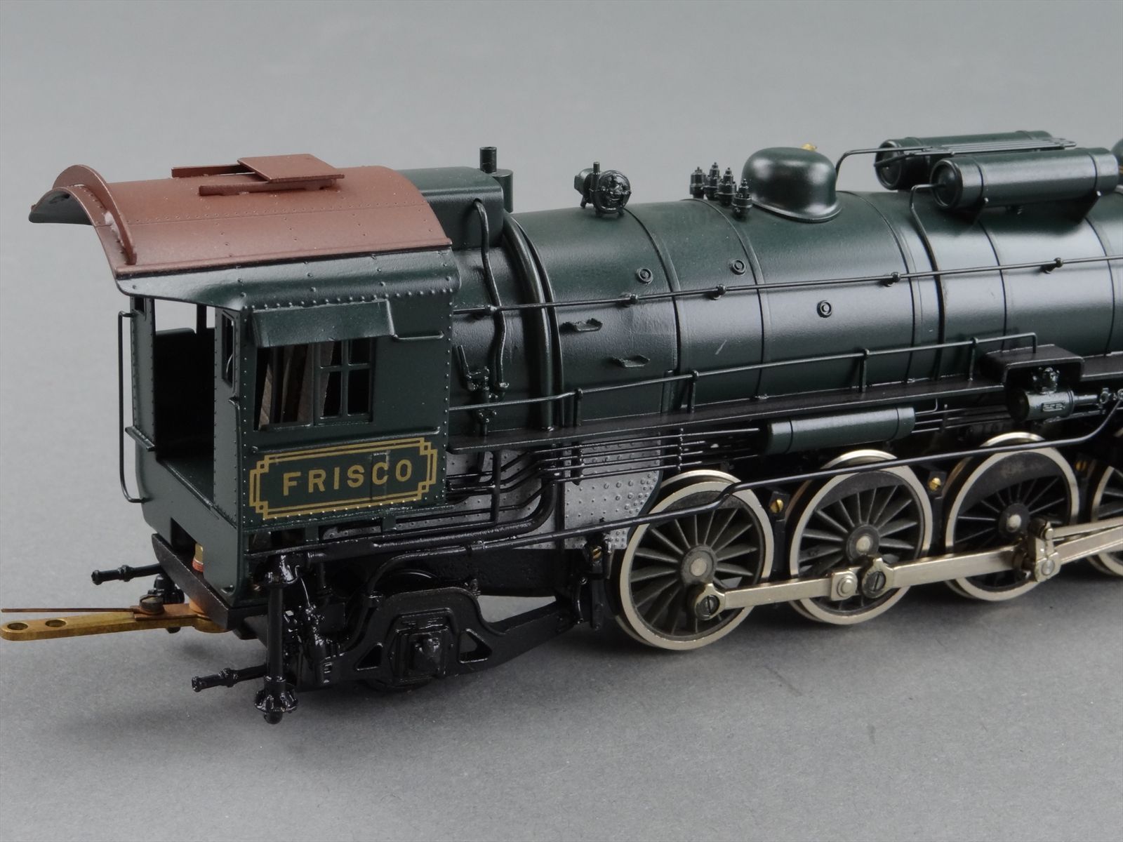 HO Brass Model Train - CROWN - PFM United - Toby - SLSF Frisco 4-8-2 - #1527 Custom - Green
