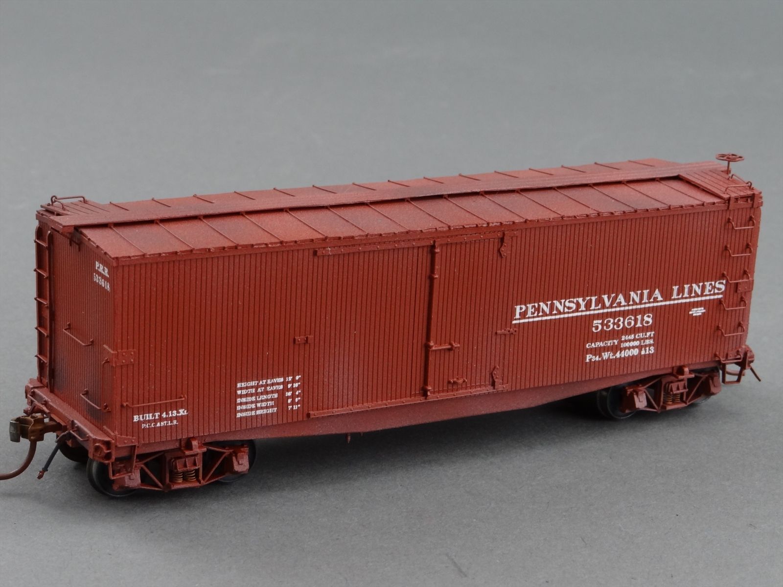 HO Westerfield 1351 Pro Built Kit - PRR Pennsylvania XL Box Car #533618 ...