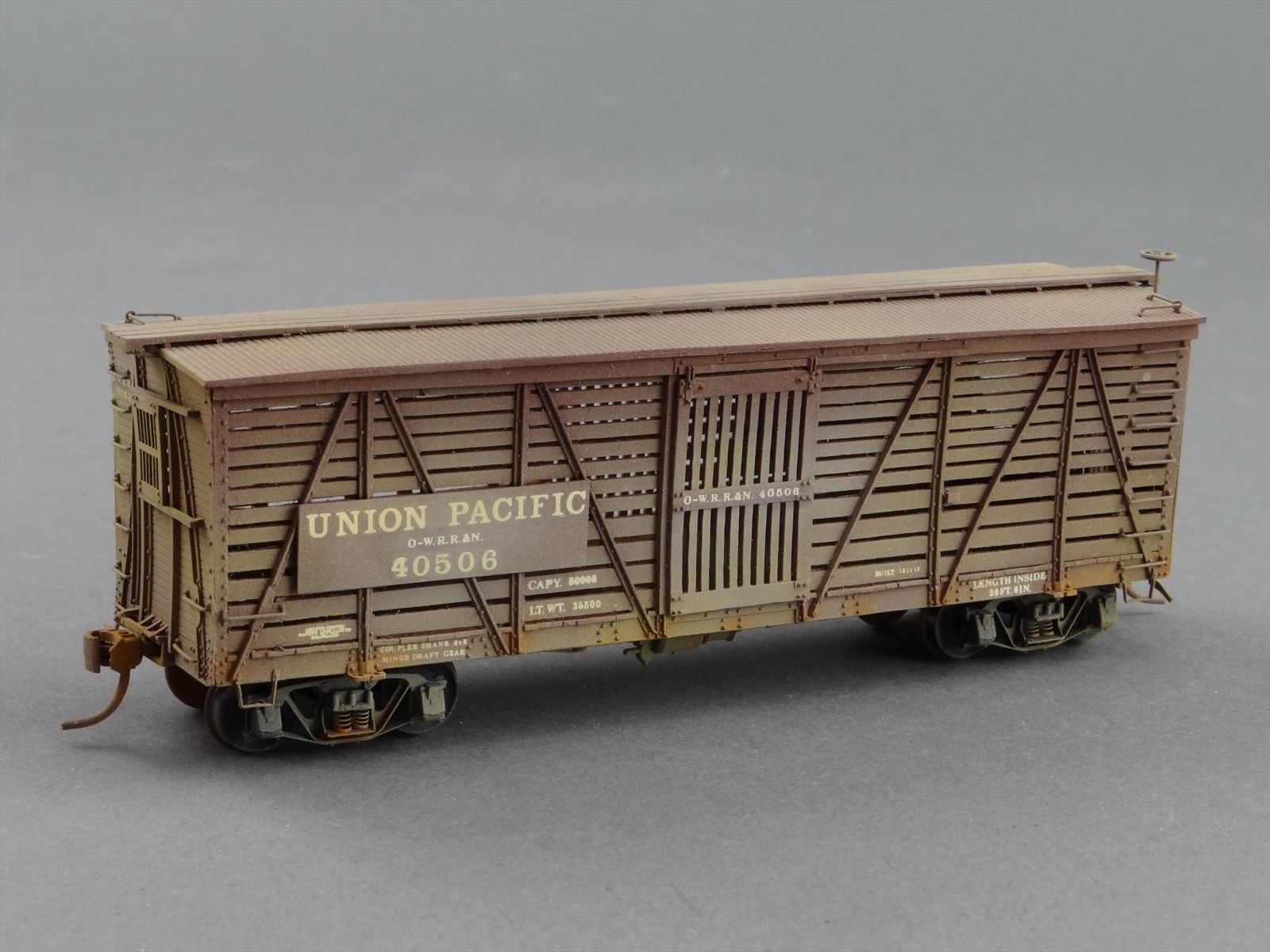 HO Westerfield 5202 Pro Built Kit - UP Union Pacific S-40-4 Stock Car #40506 - Custom