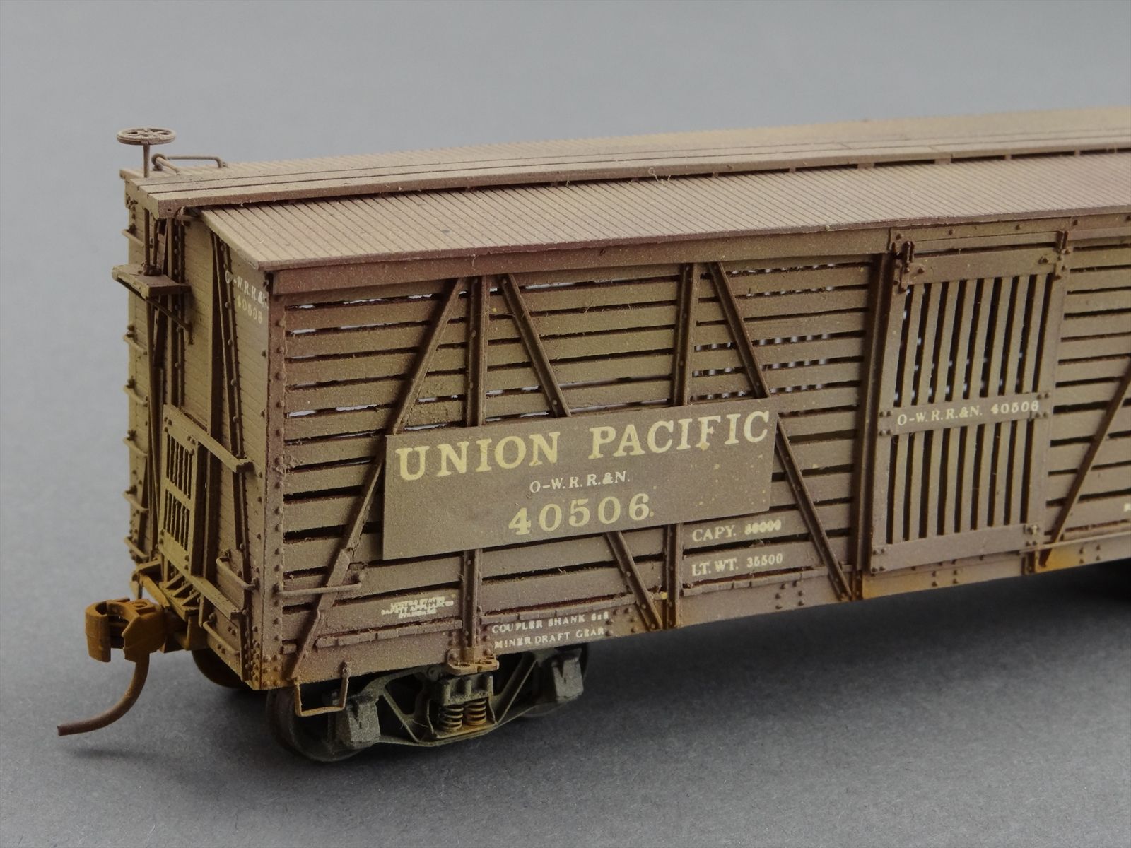 HO Westerfield 5202 Pro Built Kit - UP Union Pacific S-40-4 Stock Car #40506 - Custom